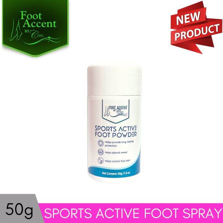 Foot Accent by Chic Sports Active Foot Powder | Lazada PH