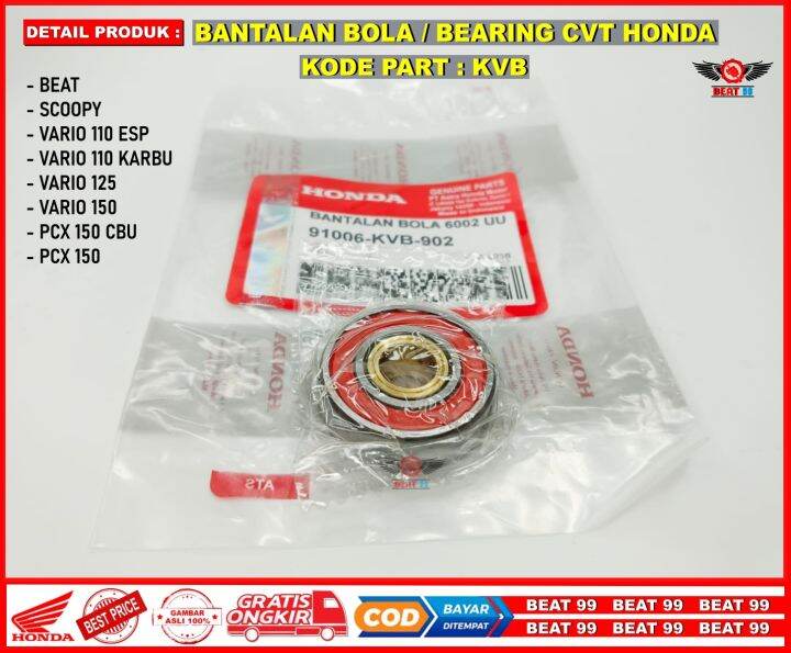 BEARING CVT HONDA BEAT, SCOOPY, VARIO, PCX KODE PART KVB | Lazada Indonesia