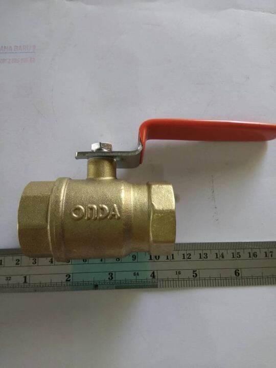 Ball Valve Onda Kuningan 1 inch / Stop Kran Onda Bahan Kuningan 1 | Lazada Indonesia