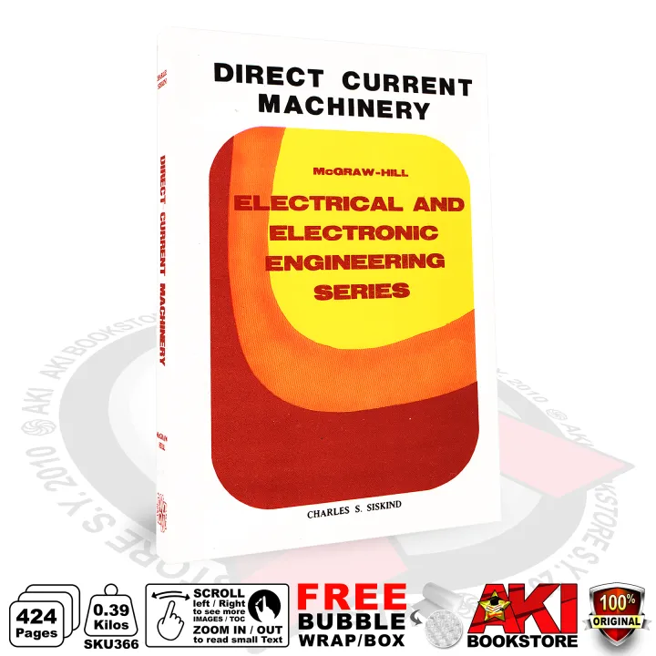AUTHENTIC Direct Current Machinery McGraw-Hill Electrical and ...