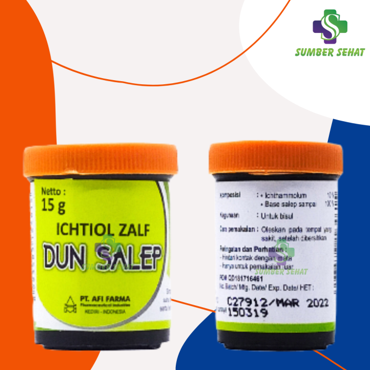 ICHTIOL ZALF / DUN SALEP AFI FARMA 15 GRAM | Lazada Indonesia
