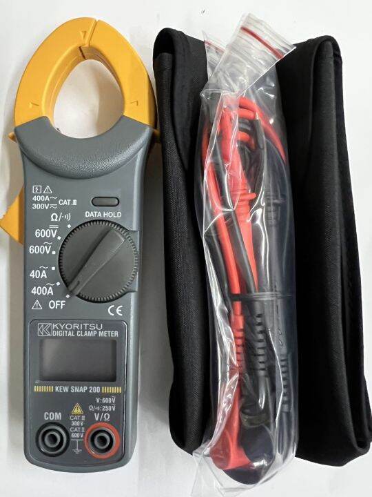 Kyoritsu แคลมป์มิเตอร์ KT200 KEW SNAP 200 วัดกระแสไฟฟ้า AC 400A คลิป ...