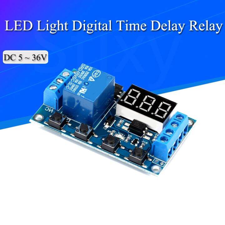 Dc 5v 12v 24v Led Light Digital Time Delay Relay Trigger Cycle Timer Delay Switch Circuit Board