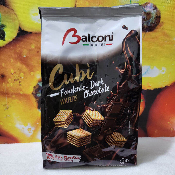Balconi Cubi Wafer Hazelnut|Cocoa|Dark Chocolate 250grams | Lazada PH