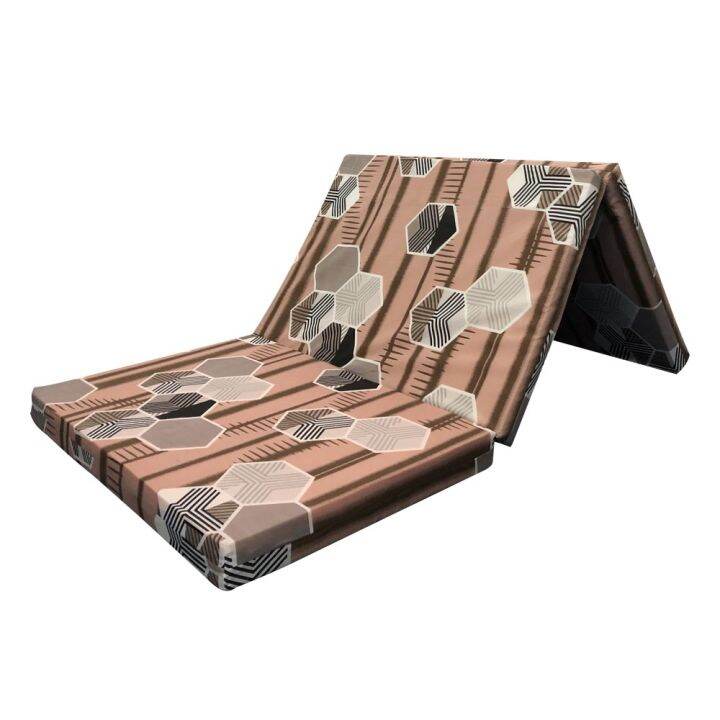 SLEEP BEYOND Flower Style Foldable Mattress Triple Fold Mattress ...