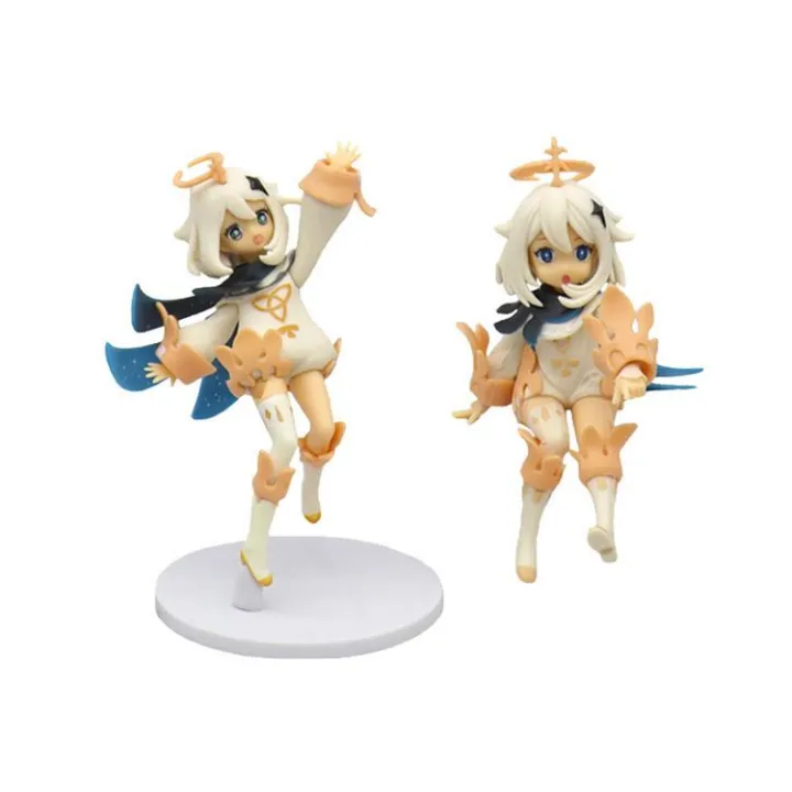 12cm 14cm Genshin Impact Anime Figure Genshin Impact Cute Paimon Action ...