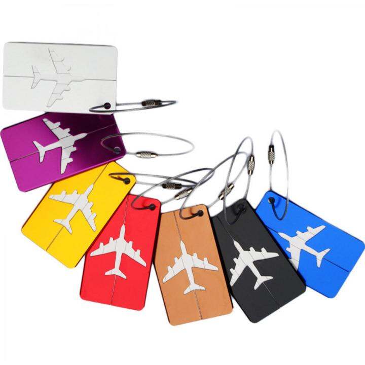 Name Tag ID Tas Koper Aluminium / Name Tag ID Aluminum Metal Travel ...