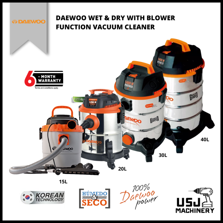 DAEWOO Wet & Dry With Blower Function Vacuum Cleaner | 6 Months ...