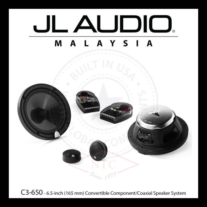 JL Audio C3 Series 6.5-inch (165 mm) Convertible Component/Coaxial ...