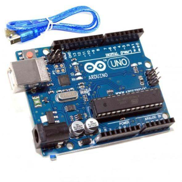 ☎ Arduino Compatible Atmel DIP ATMEGA328P UNO R3 USB B type Cable ...