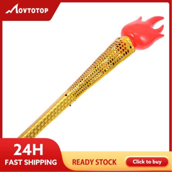 MOVTOTOP Fun Simulation Fire Torches Prop 3D Decorative Fire Flame Wand ...