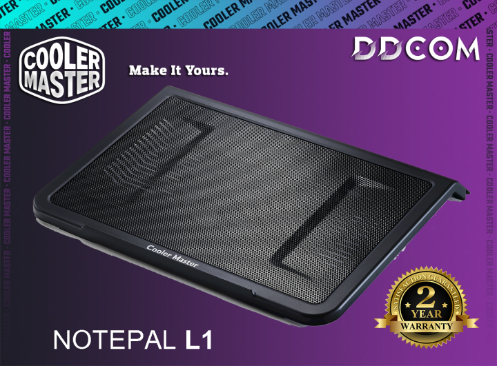 Cooler Master NOTEPAL L1 พัดลมโน๊ตบุ๊ค (Up To 17") รับประกัน 2ปี ...
