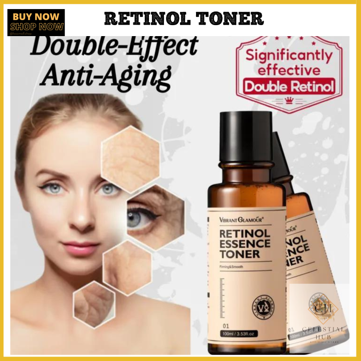 Vibrant Glamour Retinol Essence Toner Firming and Smooth Double A ...