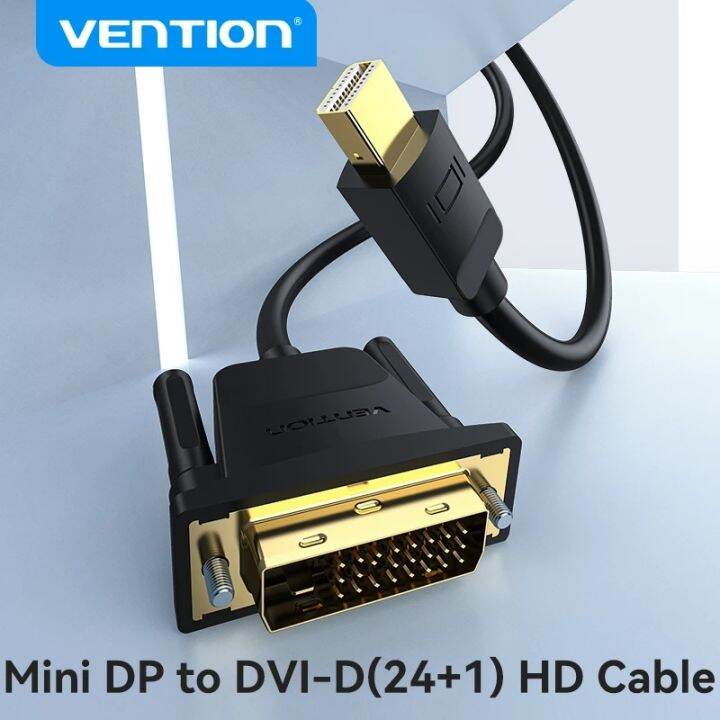 Vention สาย DisplayPort ไปยัง DVI ขนาดเล็ก Mini Dp กับสาย DVI-D 24 + 1 ...