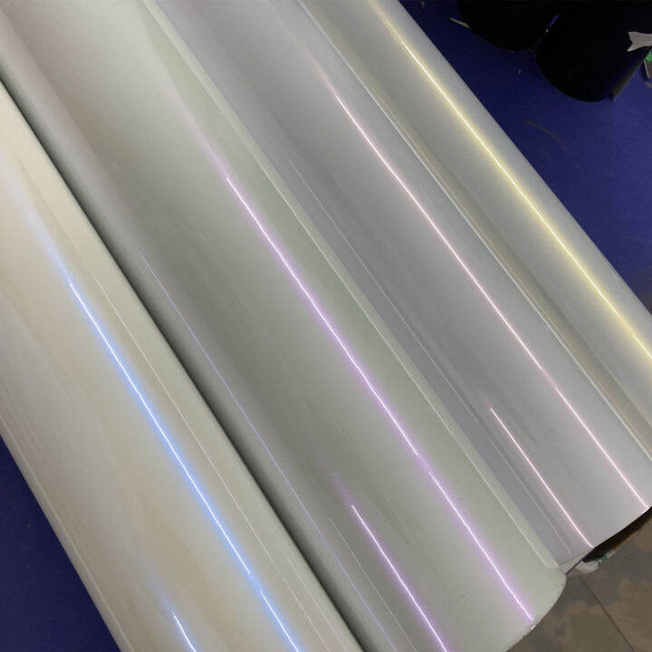 White car color change film ceramic super bright colorful laser white ...