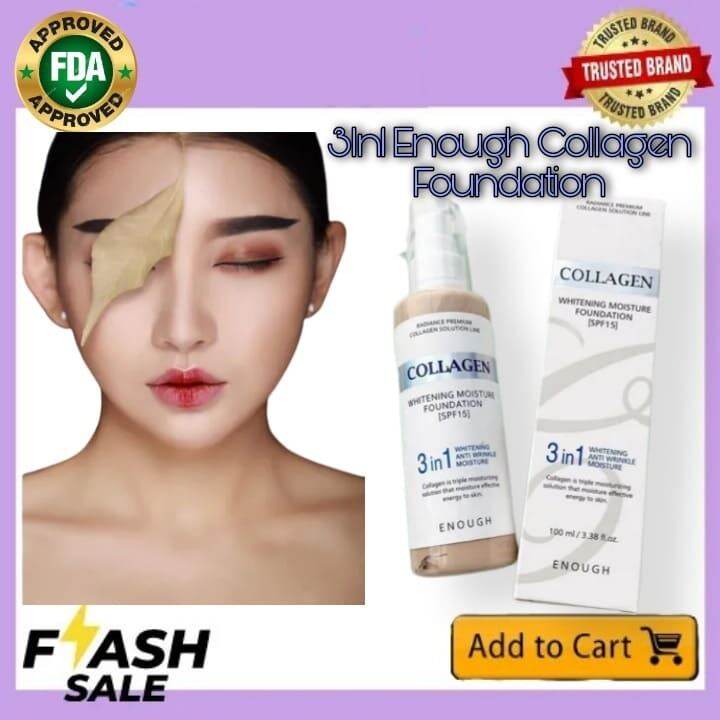 ORIGINAL 3IN1 ENOUGH COLLAGEN WHITENING MOISTURE FOUNDATION SPF15 ...