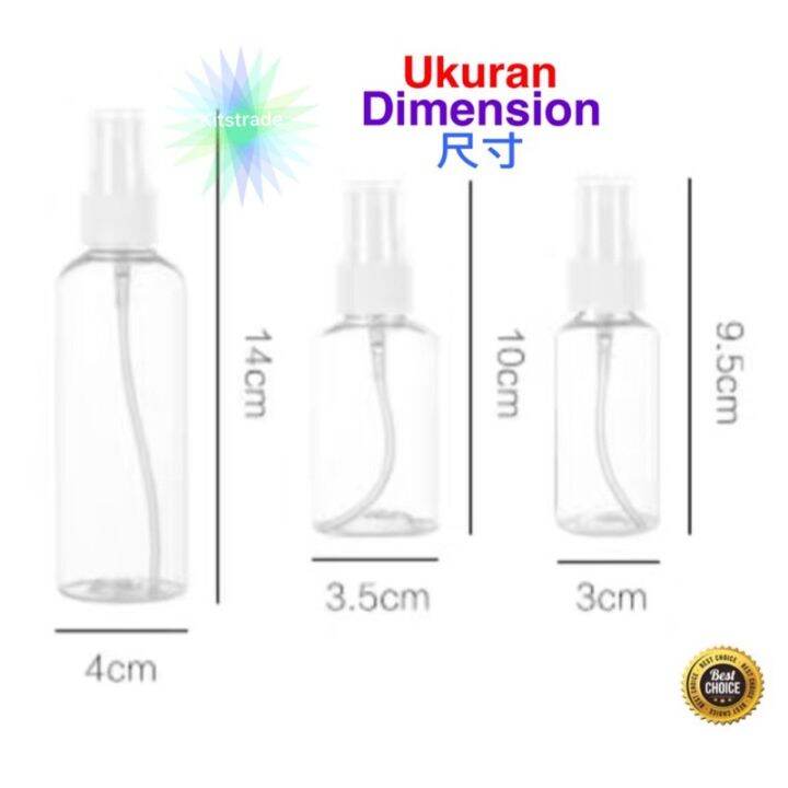【READY STOCK】Botol Penyembur Jernih Kuat Powerful Clear Spray Bottle ...