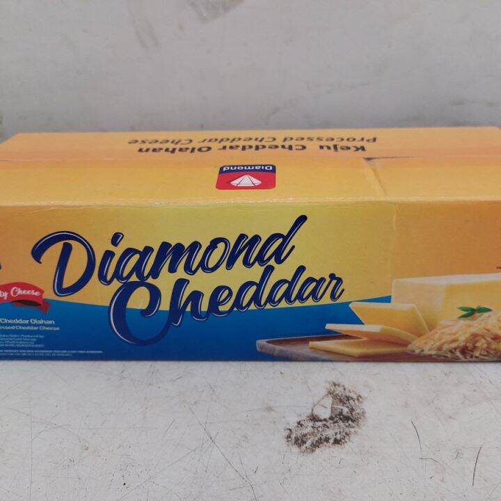 Keju Diamond Cheddar Cheese 2kg keju diamond cheddar 2kg cheese ...