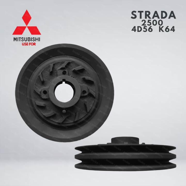 มู่เลย์หน้าเครื่อง มู่เลย์ข้อเหวี่ยง MITSUBISHI STRADA 2500 K64 4D56 ...