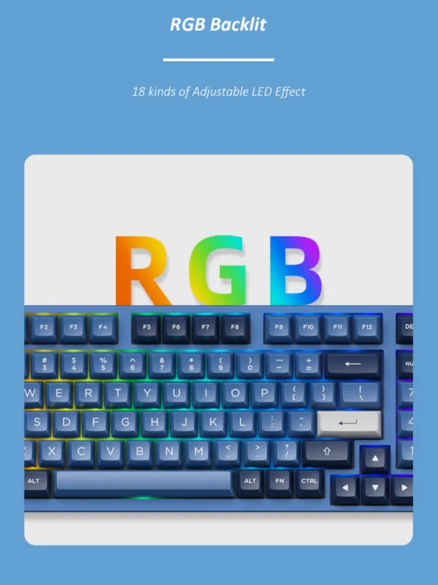 คีย์บอร์ด AKKO 3098B Hot-Swappable gaming 3-Mode Mechanical Gaming ...