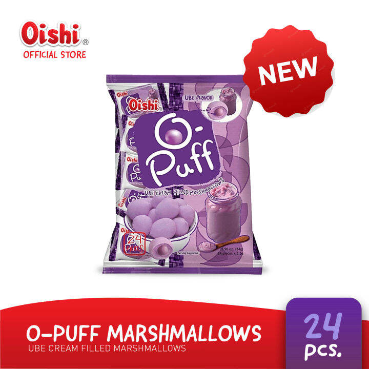 [NEW] O-Puff Marshmallows Ube 24 x 3.5g | Lazada PH