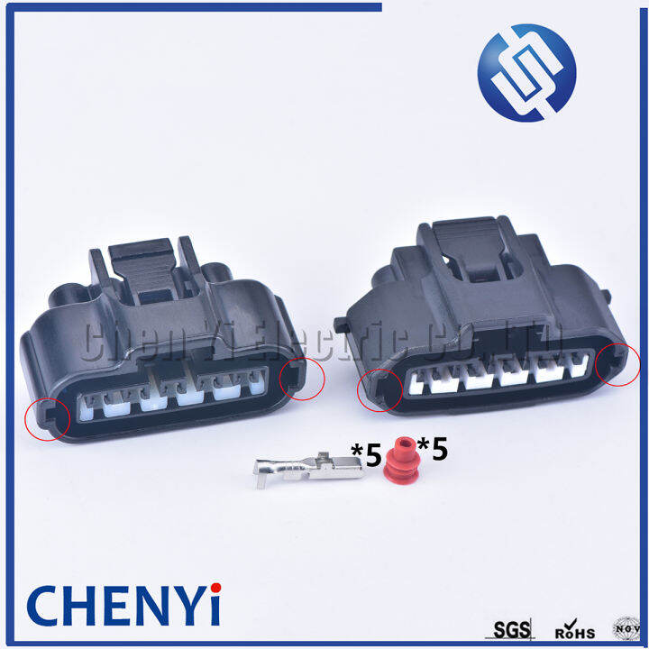 1 set 5 Pin Engine Plug （Female） Housing Wire Harness Connector ...