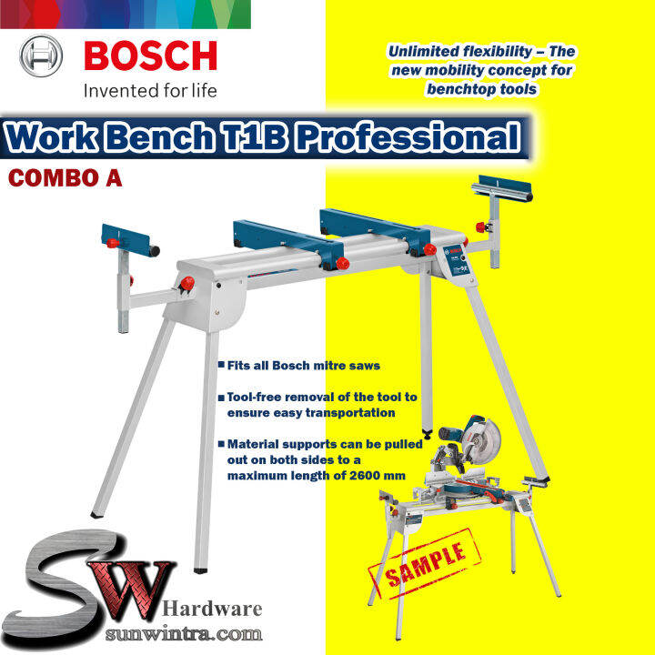 Bosch T1B Mitre Saw Stand / Work Bench for all Bosch Mitre Saw | Lazada