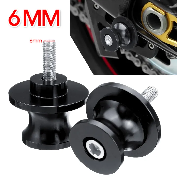 M6 6mm Motorcycle Paddock Stand Bobbin Adapter Spools For Yamaha YZF/R1 ...