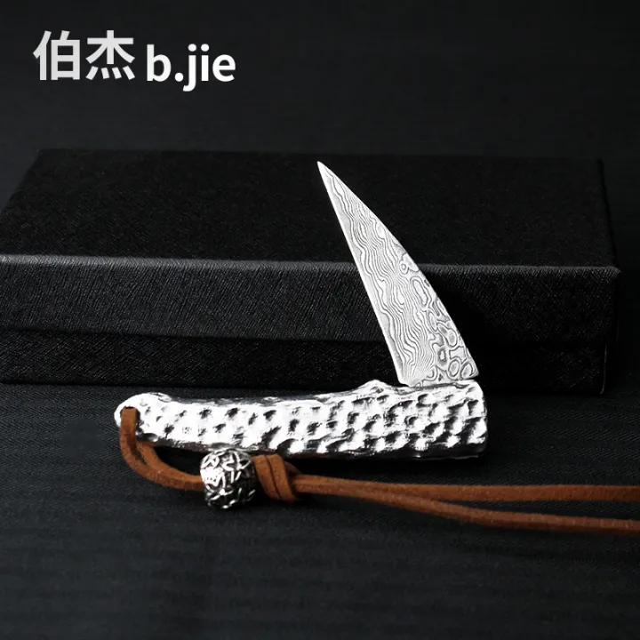 New Damascus knife folding knife sharp unpacking express outdoor ...