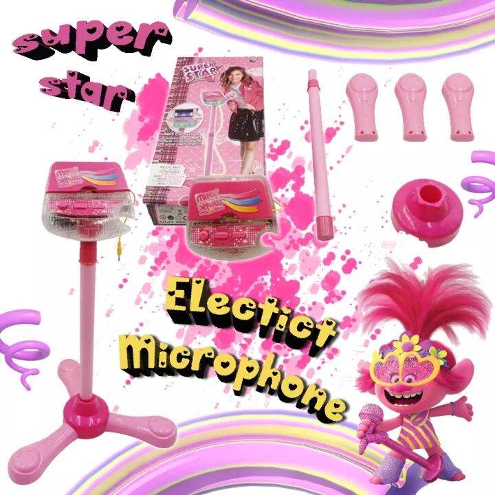 FINAL SUPER STAR Microphone with Adjustable stand Sounds and Lights ...