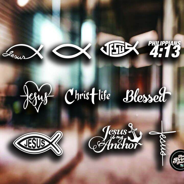 JESUS DECAL CAR MOTORCYCLE STICKER WATERPROOF (COD) | Lazada PH