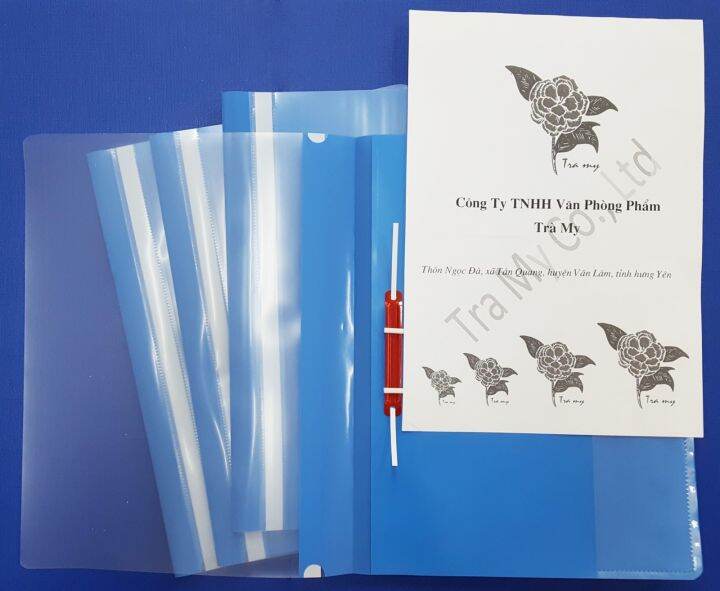 Tập 12 chiếc file Acco bìa nhựa Double A khổ a4, bìa một mặt trong, một ...
