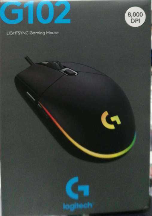 Logitech G102 Light Sync Gaming Mouse with Customizable RGB Lighting, 6 Programmable Buttons ...