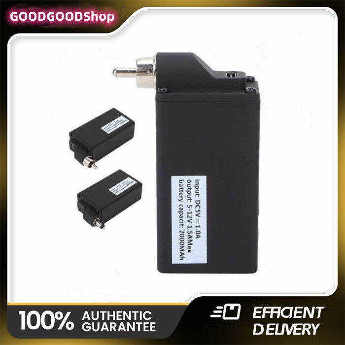RCA/DC Interface Cordless Tattoo Power Supply LCD Display Screen 8V 10 ...