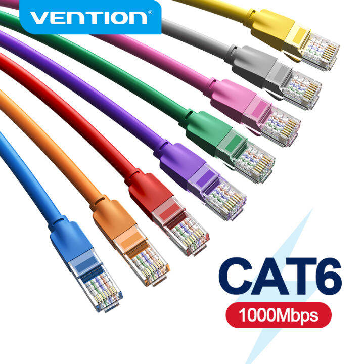 Vention Cat6 Ethernet Cable Gigabit Rj45 Network Wire Lan Cable Plug Connector Unshielded
