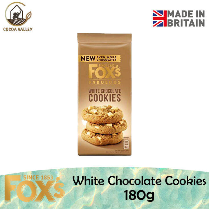 Fox's White Chocolate Cookies 180g (Made in UK) | Lazada