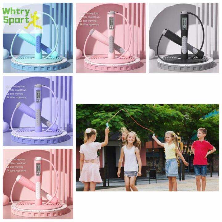 WHTRY Countable Racing Rope Jumping Timing One Key Zero Clearing ...