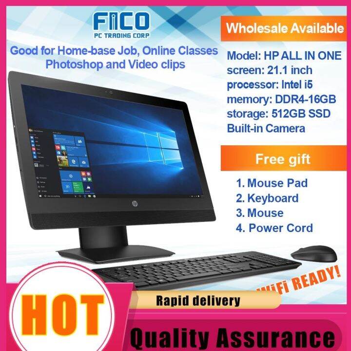 (Surplus) HP Intel Core i5-7500 -16GB/512GB SSD/21.5 -IPS ProOne 600 G3 ...