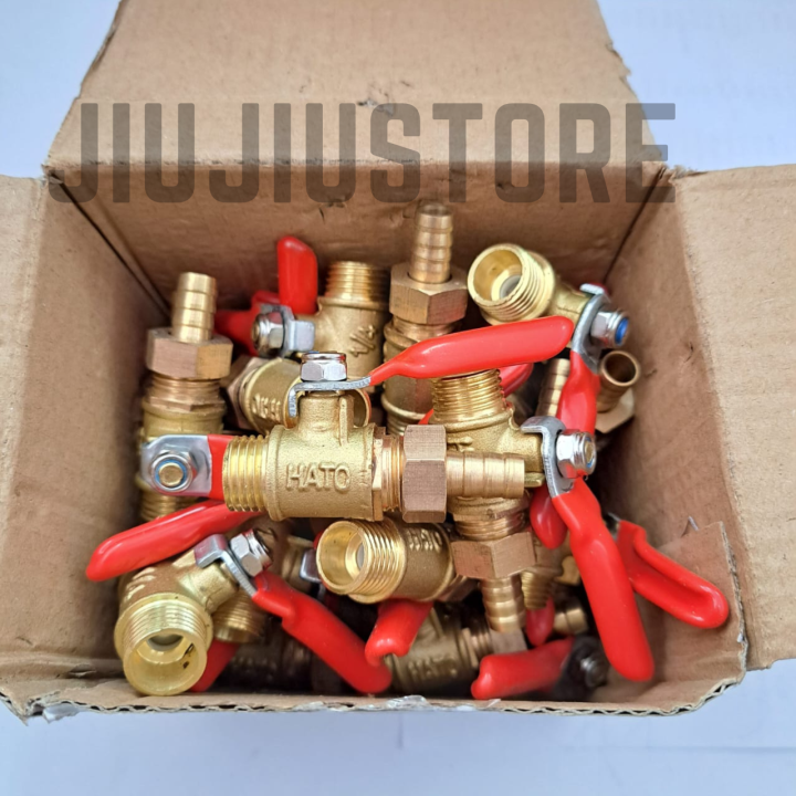 BALL VALVE 1/4" STOP KRAN KOMPRESOR 1/4" HATO KERAN KOMPRESOR 1/4 INCH ...