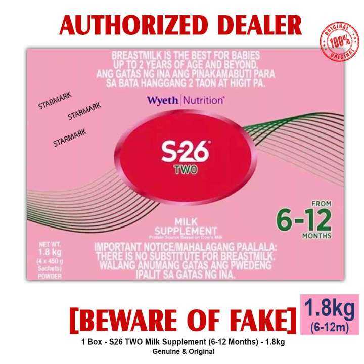 S26 TWO 1.8kg Milk Supplement for babies 6 to 12 months S-26 TWO 1.8kg ...