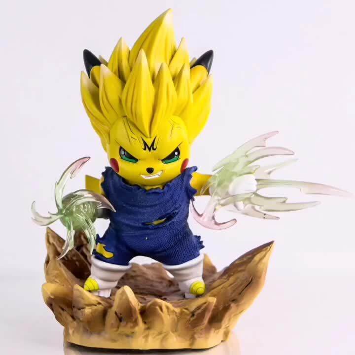 19cm PVC Pokemon Anime Figure Pikachu Cosplay DragonBall Demonize ...