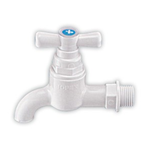 Jopex 15mm PVC Bibcock Tee Handle Tap (White) BC01W | Lazada