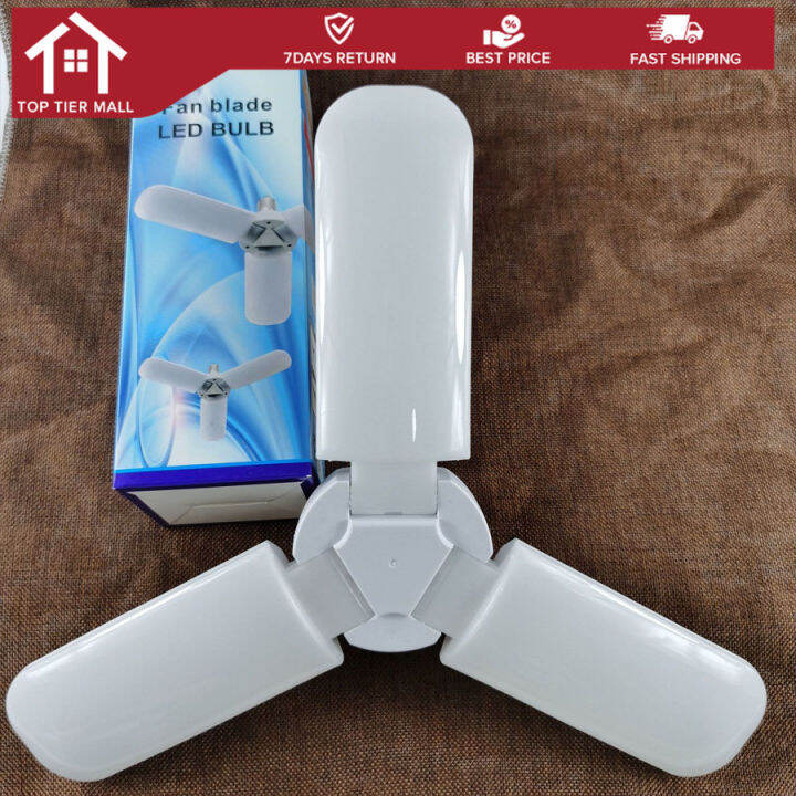 Top Tier 45W 6500K Foldable Fan Blade LED Light Bulb | Lazada PH