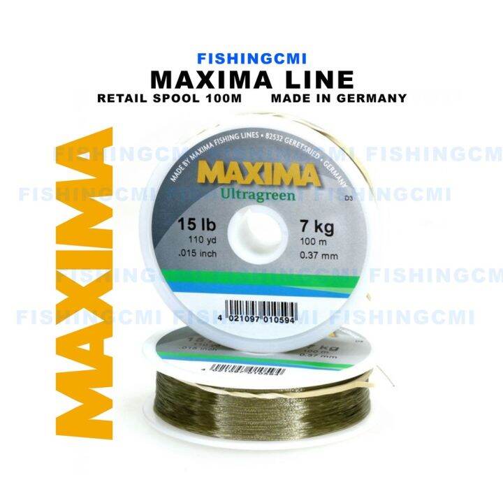 MAXIMA LINE 100 METER SPOOL 25lbs to 100lbs fishingcmi nylon germany ...