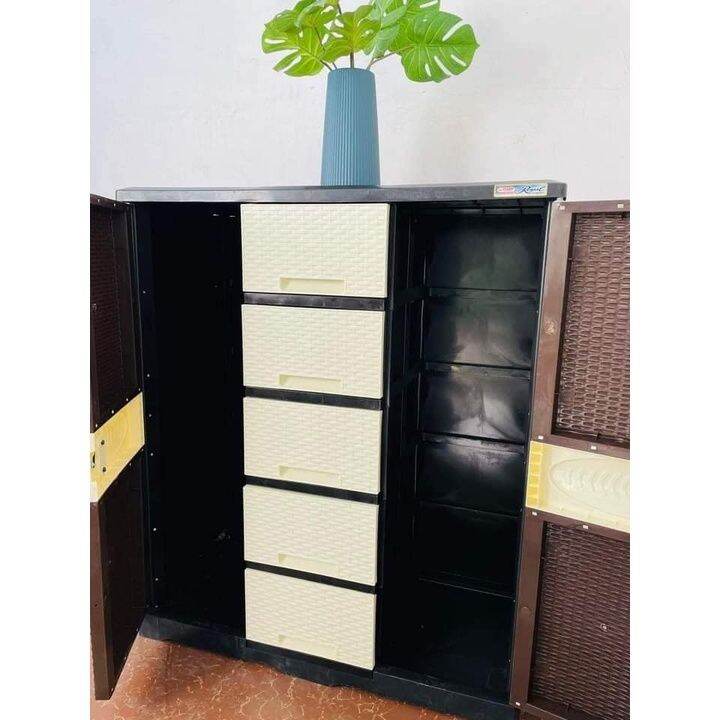 Super Rattan Dual Cabinet/Wardrobe/Clothes Organizer | Lazada PH