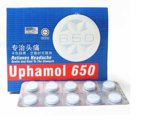 Uphamol 650mg 180'S Relief Headache, Cold, Flu | Lazada