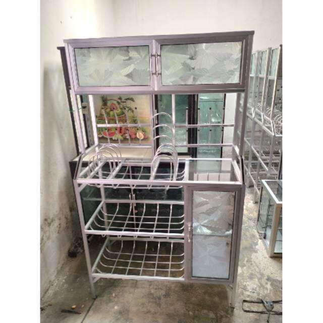 Rak piring box atas 1 meter | Lazada Indonesia