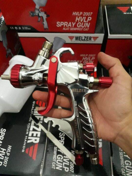 spray gun HVLP original MELZER low pressure spraygun 600ml nozzle 1.4 ...