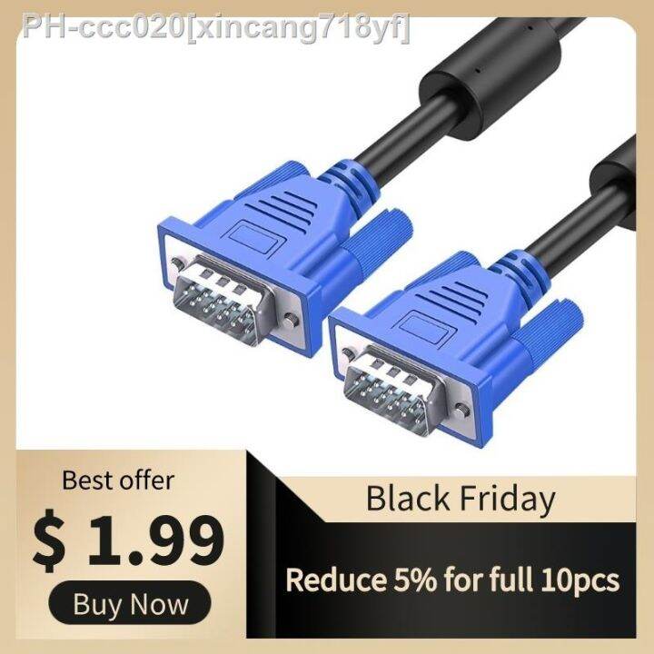 ☎ VGA Cable Computer Monitor TV Projector HD Cable VGA Video Extension ...