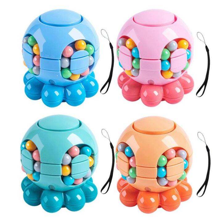 Magic Bean Cube Spinner Rotating Fidget Toys Magic Bean Cube ...